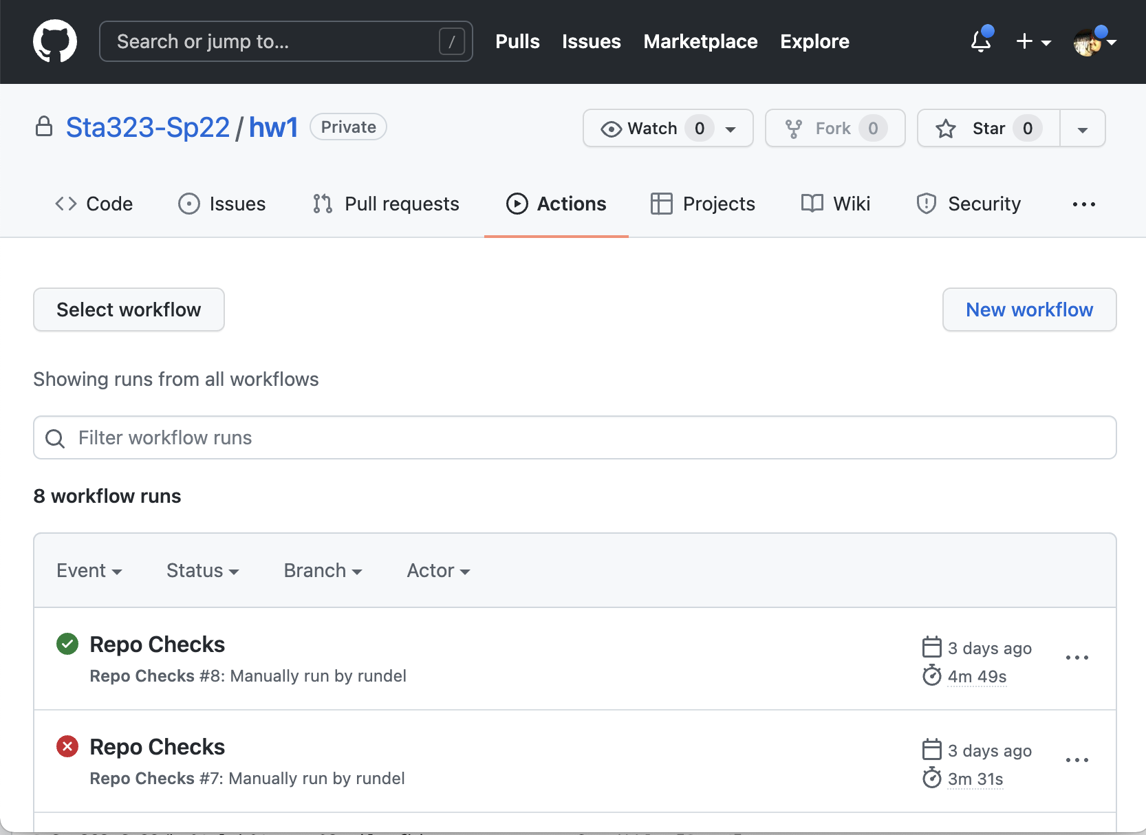 Teaching Statistical Computing with Git and Github